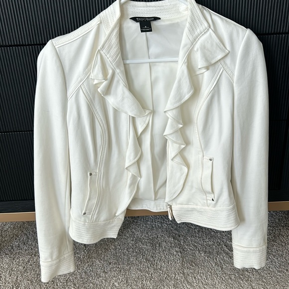 White House Black Market | Jackets & Coats | Off White Short Jacket ...